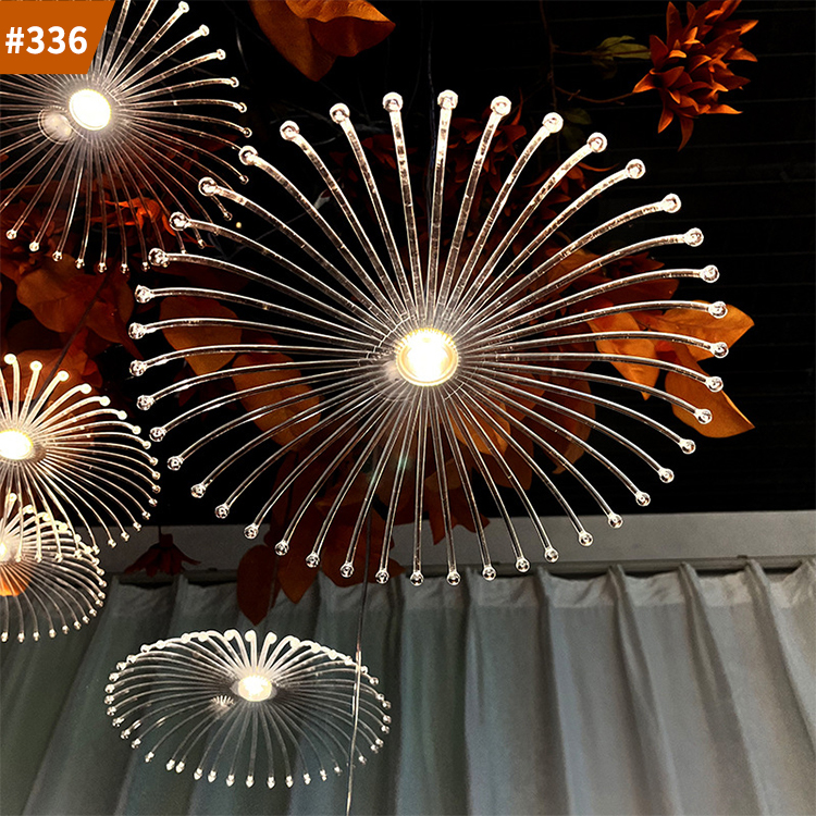 ceiling string lights dandelion wedding hall shopping mall pendant ...