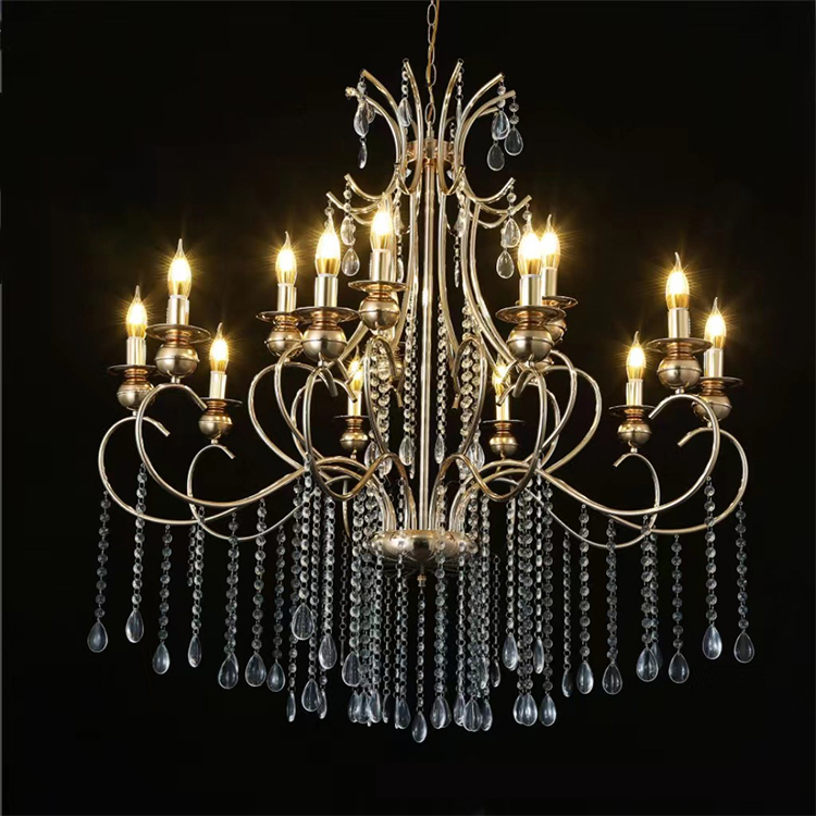 pendant light luxury pendant lamp hall hotel crystal chandeliers for ...