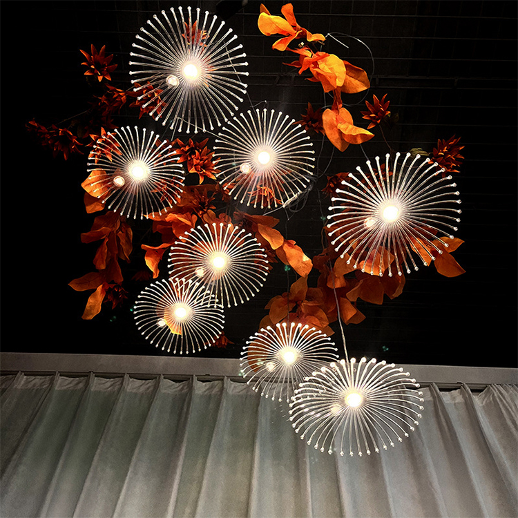 ceiling string lights dandelion wedding hall shopping mall pendant ...
